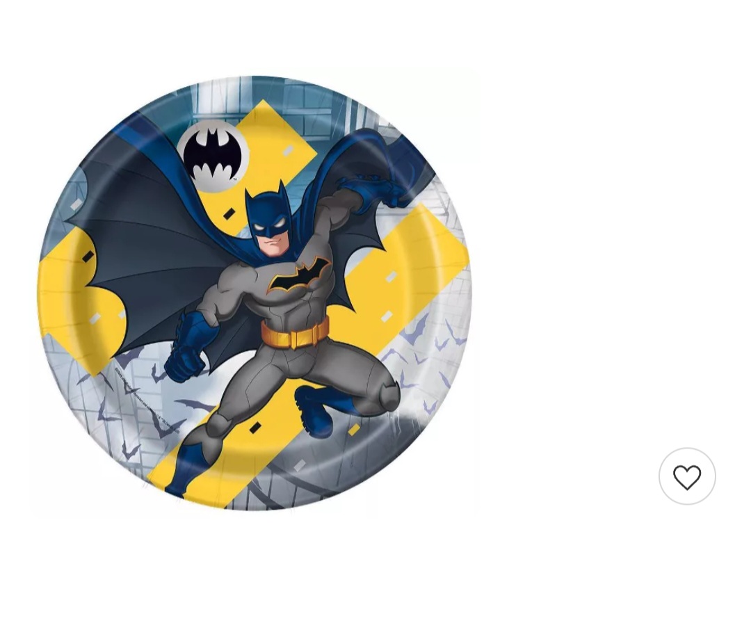 Batman-Plates - J & C Party Supplies